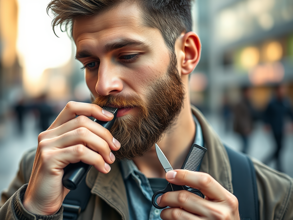 How to Groom Your Beard on the Go