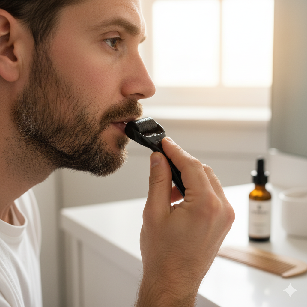 How to Microneedle Your Beard for Beard Growth